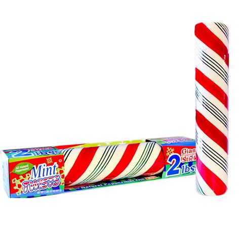 Giant Candy Cane Peppermint Mint Twist Half Nuts