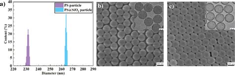 A Particle Size Distribution Of Ps Particle And Pssio2 Particle In