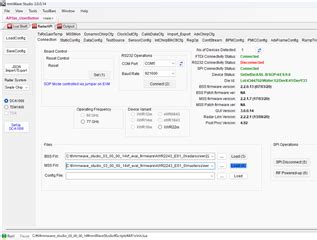 IWR6243 60GHz Selection In The Mmwave Studio Version 3 0 0 14 Sensors Forum Sensors TI