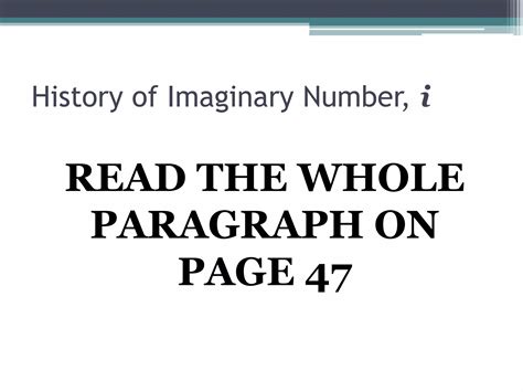 1 lesson 7 introduction to complex numbers ppt