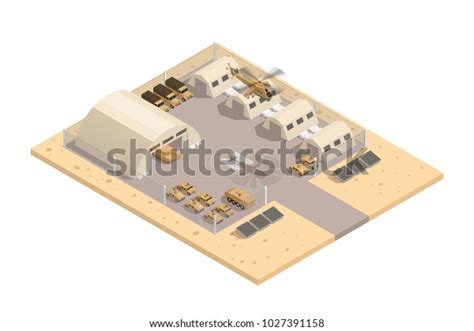 Isometric Army Base Photos And Images And Pictures Shutterstock