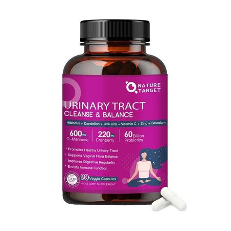 Probiotics For Women Urinary Tract Health With D Mannose And Cranberry Nature Target