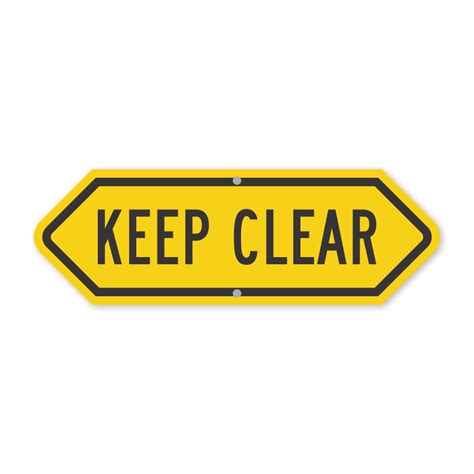 Keep Clear Signs Stay Clear Signs Keep Passage Clear