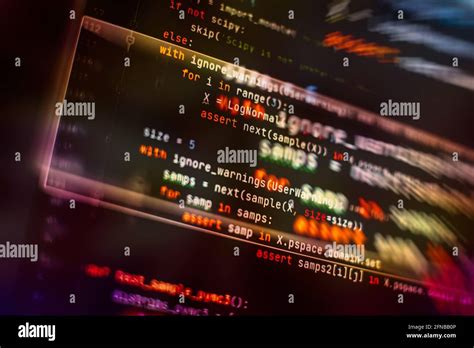 Software Source Code Programming Code Programming Code On Computer