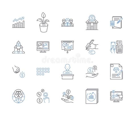 Quality Management Line Icons Collection Strategy Standards