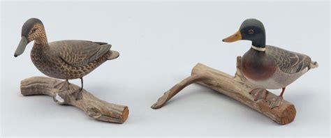 Lot Two James Lapham Miniature Ducks Dennis Port Massachusetts 1909