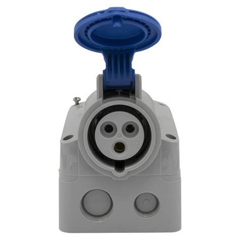 Cee Steckdose Aufputz 3p 16a 230v Bl Ip44 555154 3245065551549