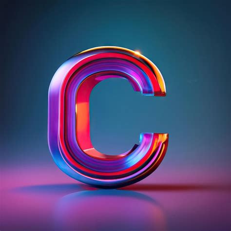 Premium Photo Letter C In 3d