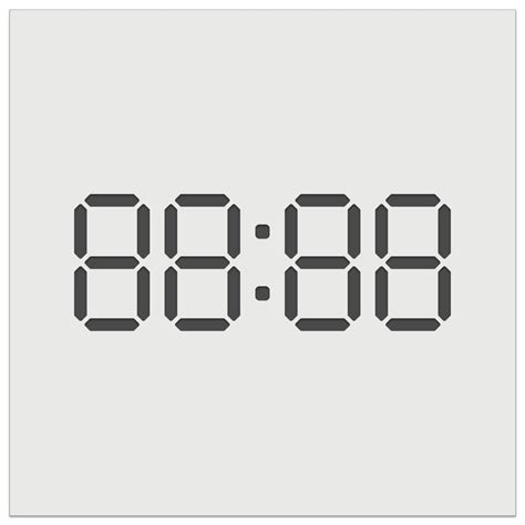 Digital Clock Numbers Seven Segment Display Electronics Wall Cookie Diy
