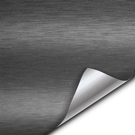 Vvivid Xpo Gunmetal Grey Brushed Metallic Steel Vinyl