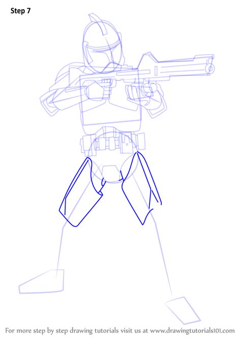 How To Draw Clone Trooper From Star Wars Star Wars Step By Step DrawingTutorials101 Com