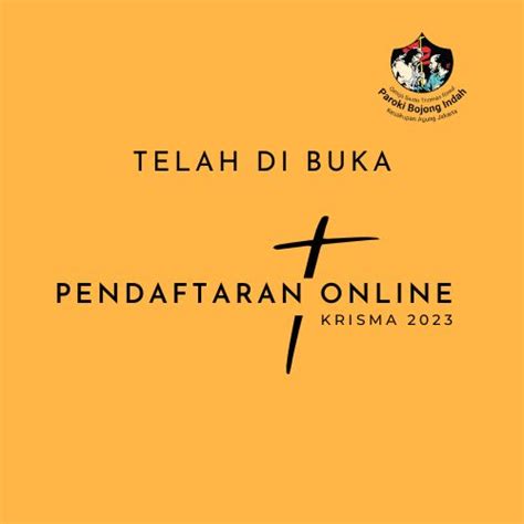 Telah Di Buka Pendaftaran Online Krisma 2023 Gereja Santo Thomas Rasul