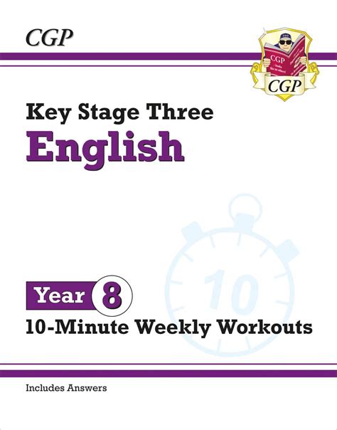 Ks3 Year 8 English 10 Minute Weekly Workouts Cgp Ks3 10 Minute Tests
