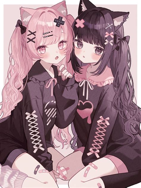 Yuzuriha Nx E78 Original Hashtag Only Commentary Highres 2girls