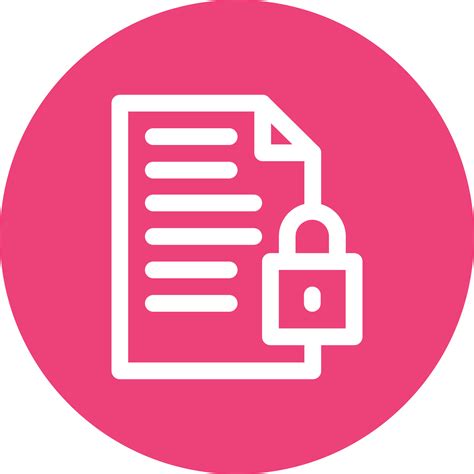 Document Locked Vector Icon Vector Art At Vecteezy