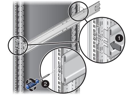 Install The Server 4 Post 19 Inch Sliding Rails With Cma Rack Kit Netra Server X5 2