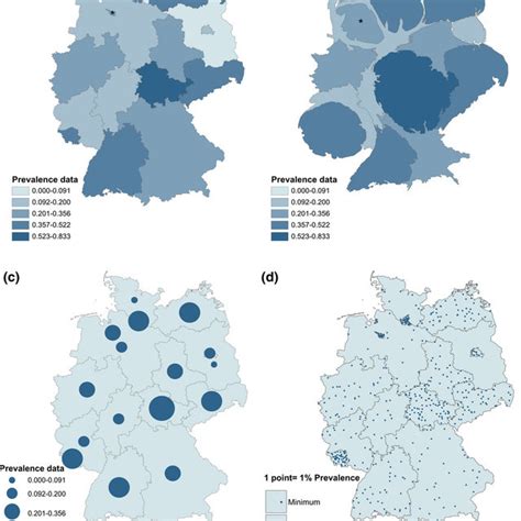 Prevalence Visualization Maps Maps Depicting The Prevalence Of Download Scientific Diagram