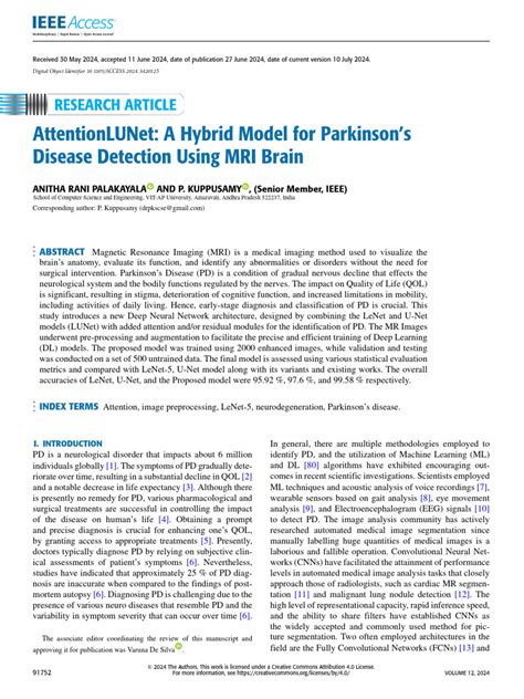 Attentionlunet A Hybrid Model For Parkinsons Disease Detection Using Mri Brain Pdf