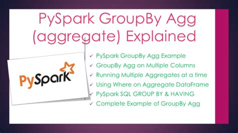pyspark groupby agg aggregate explained spark by {examples}