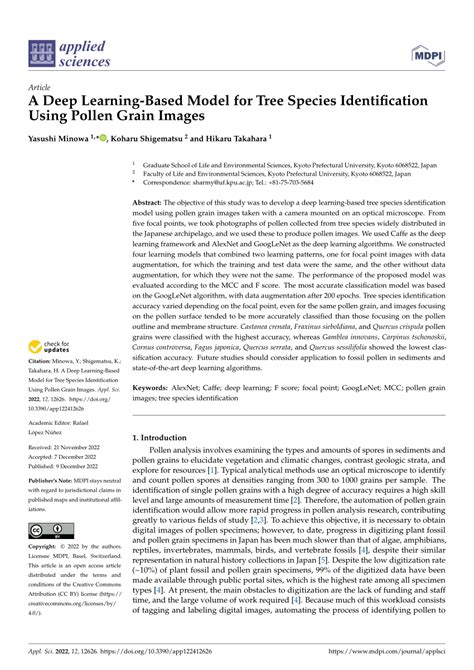 pdf a deep learning based model for tree species identification using