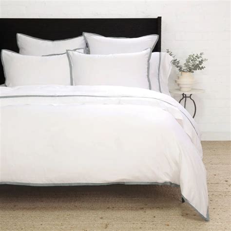 Pom Pom At Home Langston Bamboo Sateen Duvet Cover Set Ocean Duvet