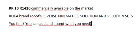 Kr 10 R1420 Commercially Available On The Market Kuka