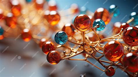 Premium Photo 3d Rendered Atoms And Molecules On A White Background