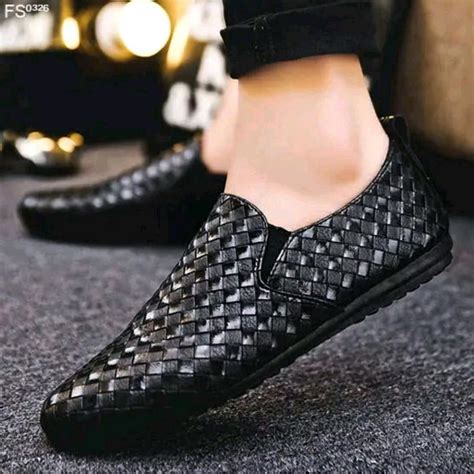 Jual Sepatu Pantofel Hitam Pria Sepatu Formal Slip On Fullblack Pria Sepatu Pesta Kasual Keren