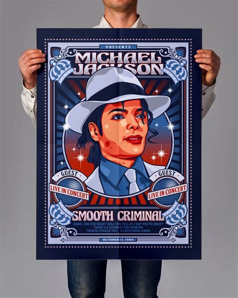 Smooth Criminal Michael Jackson Poster