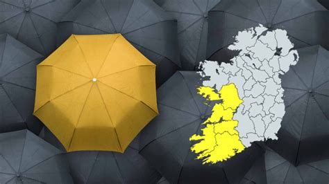 Status Yellow Rain Warning For Parts Of The West And South
