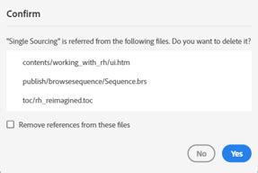 Managing References In Adobe RoboHelp Project