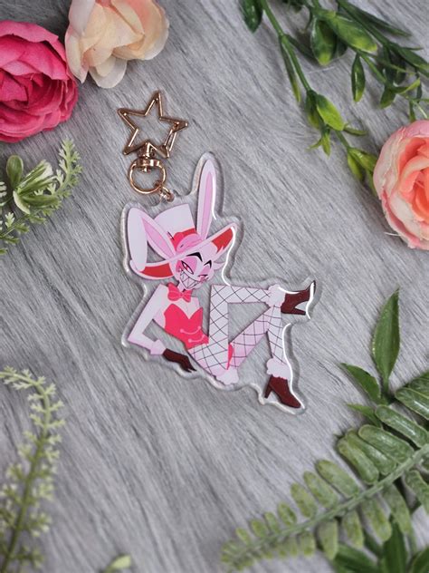 Pin Up Lucifer Acrylic Pinkeychain Etsy