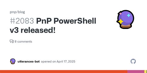 pnp powershell v3 released · issue 2083 · pnp blog · github