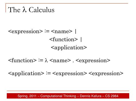 Ppt Lambda Calculus Powerpoint Presentation Free Download Id1795986