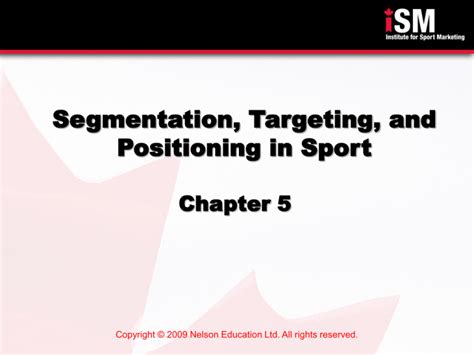 Segmentation Targeting And Positioning In Sport Marketing
