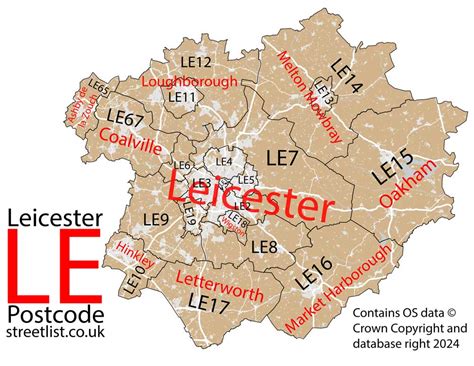 Le Postcode Area Learn About The Leicester Postal Area
