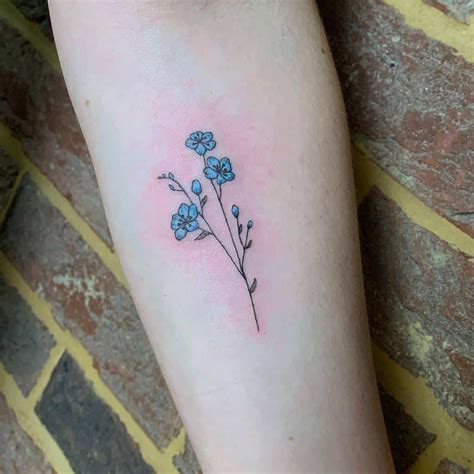 Top 61 Best Forget Me Not Tattoo Ideas [2021 Information Guide]