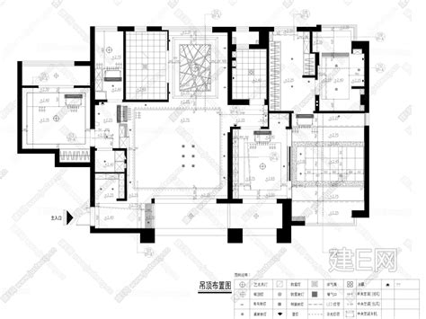 家装别墅大宅天花顶图库cad施工图下载[id 105464598] 建e施工图