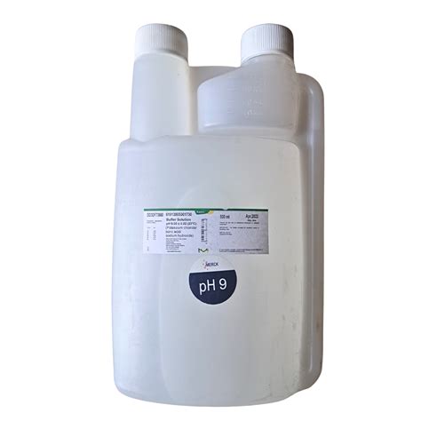 Buffer Solution Ph 9 Merck Ph Liquid Calibration At 20°c As Per Qual