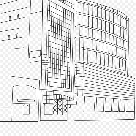 City Line Drawing Hand Drawn Sketch City Line Draft Life Png
