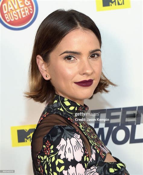 Actress Shelley Hennig Attends The Mtv Teen Wolf Los Angeles Premiere