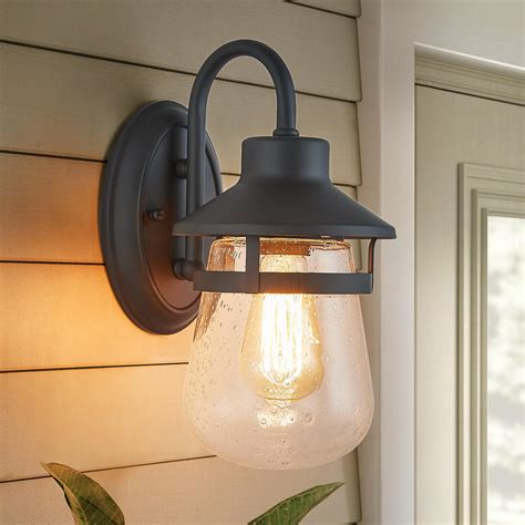 Rustic Bronze Exterior Light Fixture Lnc Outdoor Wall Sconce Light