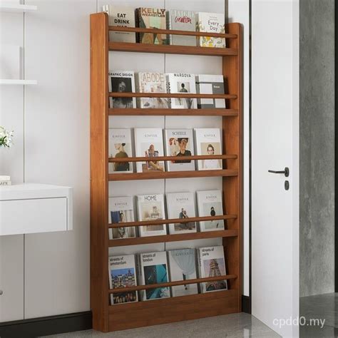 Rak Buku Kecil Di Belakang Pintu Rak Buku Sangat Nipis Kayu Pepejal