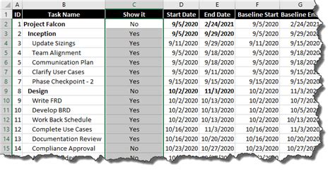 Updating Excel Gantt Chart Presentations Onepager Express