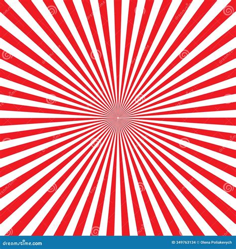 Red Radial Stripes Bold Geometric Burst Abstract Striped Background Vector Dynamic Pattern