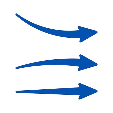 세 개의 파란 화살표 무료 벡터