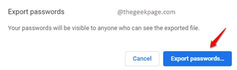 How To Export And Import Saved Passwords In Google Chrome