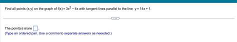 solved find all points x y ﻿on the graph of f x 3x2 4x