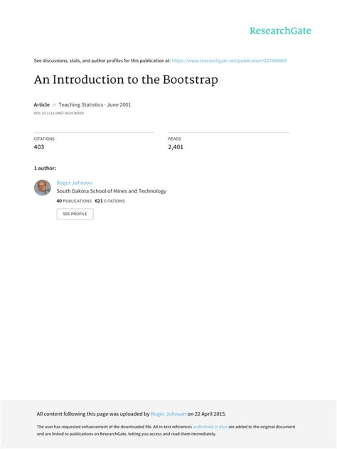 bootstrap methods for estimating standard errors and confidence
