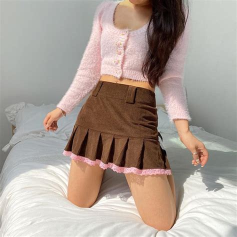 Plaid High Waist Pleated Mini School Skirt Cosmique Studio